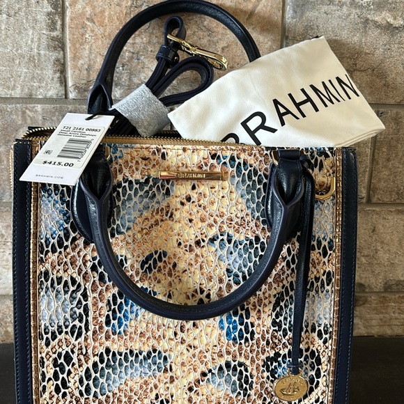 Brahmin | Bags | Nwt Brahmin Small Caroline Deep Azure Delahaye | Poshmark
